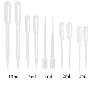 Yesallwas Plastic pippets Dropper 10ml 20Pcs, Large Pipette Dropper for Lab Measuring and distributing Liquid