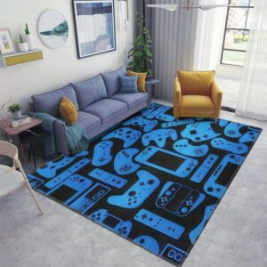 home area runner rug pad video game controller background gadgets seamless pattern thickened non slip mats doormat entry rug floor carpet for living room indoor outdoor throw rugs