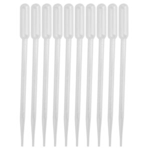 yesallwas plastic pippets dropper 10ml 20pcs, large pipette dropper for lab measuring and distributing liquid