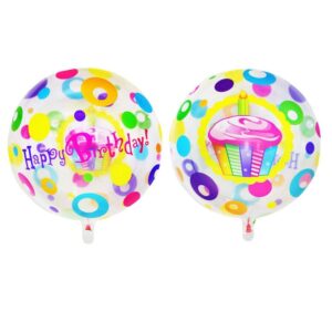 Happy Birthday Foil Mylar Helium Balloons 24 Pcs/Set 18" for Birthday Party, Aluminum Balloon Birthday Party Decorations