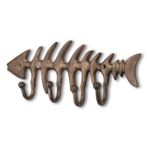 fish skeleton coat hook