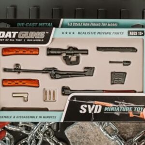 GoatGuns Miniature SVD Dragunov Model | 1:3 Scale Diecast Metal Build Kit