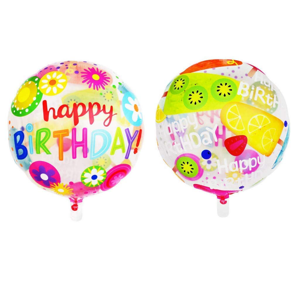 Happy Birthday Foil Mylar Helium Balloons 24 Pcs/Set 18" for Birthday Party, Aluminum Balloon Birthday Party Decorations