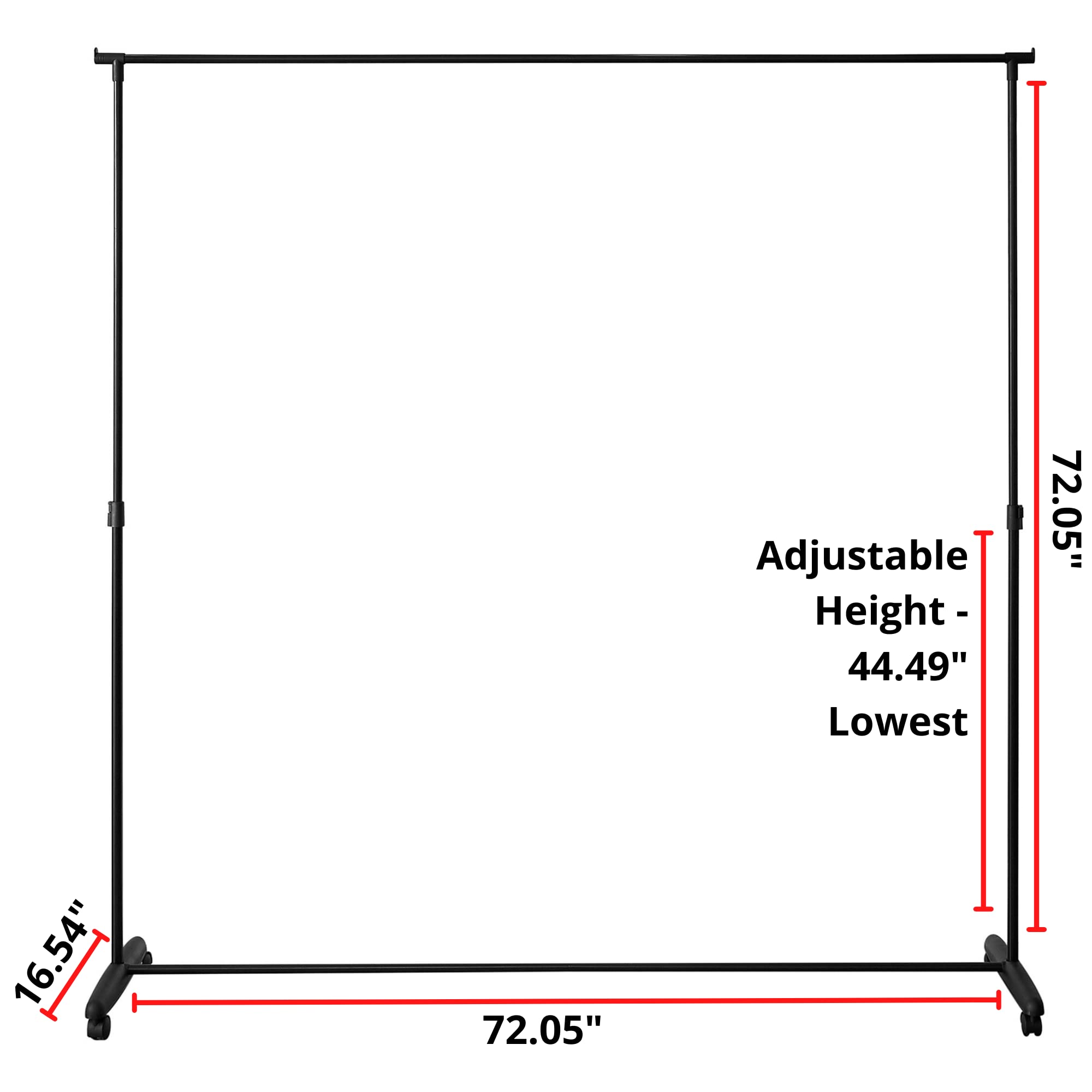 Don't Look at Me - Privacy Room Divider - Basics Extendable - Black Frame