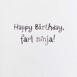 Greeting Card Dude - That Was Silent But Deadly - Happy Birthday Fart Ninja Funny