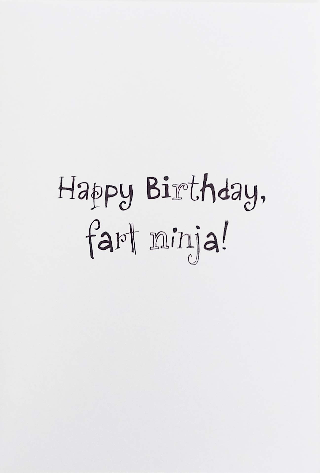 Greeting Card Dude - That Was Silent But Deadly - Happy Birthday Fart Ninja Funny