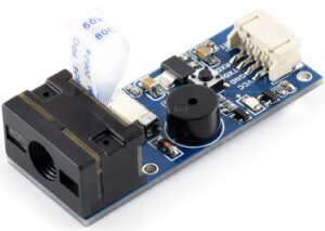 barcode scanner module, 1d/2d codes reader decode barcode, qr code etc onboard micro usb and uart interface plug into a computer directly or other device onboard light source can work in the dark