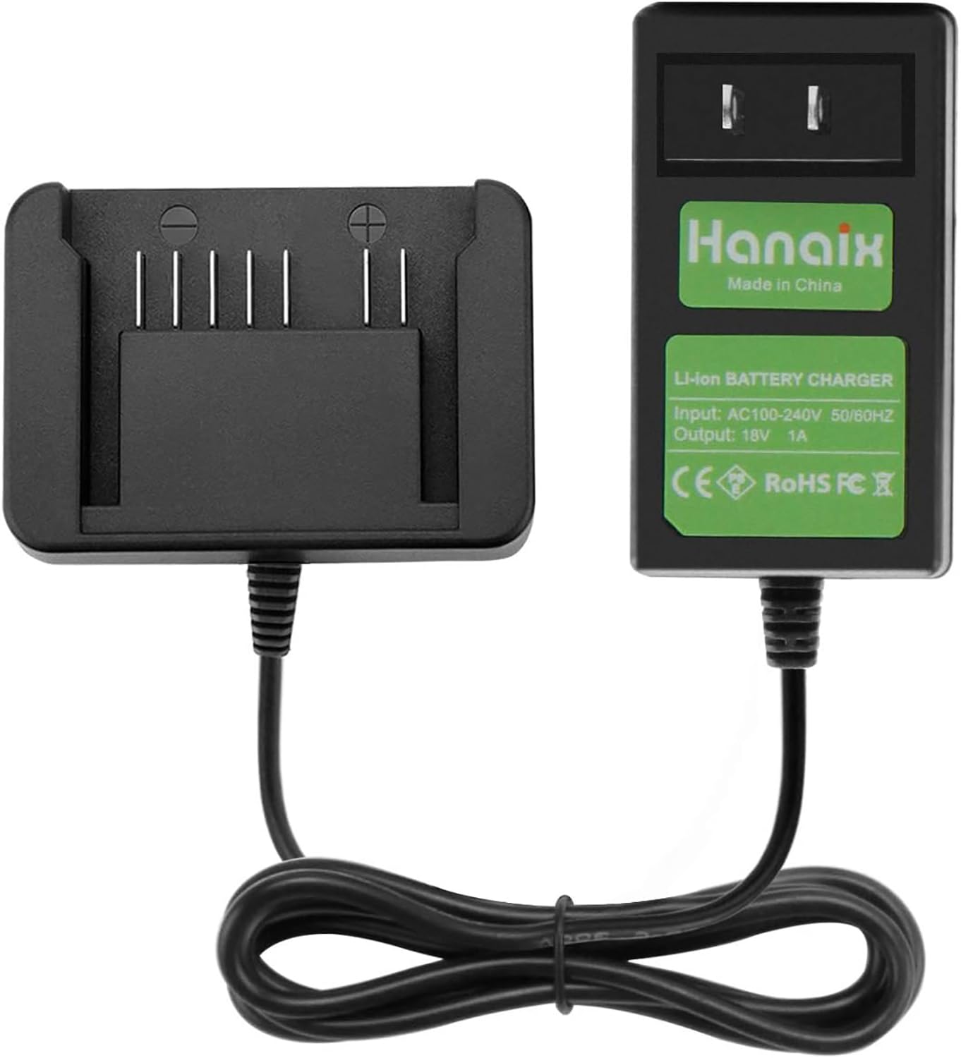 Hanaix 18V Battery Charger for Hitachi 339782 BSL815X BSL1815S BSL1830 BSL1830C 339782 330139 330557 Li-ion Battery Fast Charger