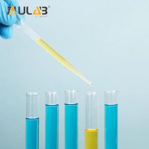 ULAB Sterile Transfer Pipettes, Essential Oils Pipettes Vol. 7ml, 3ml Graduated, 0.5ml Graduation Interval, 155mm Long, Low-Density Polyethylene Material, Individual Peel-Pack, Pack of 100, UTP1014