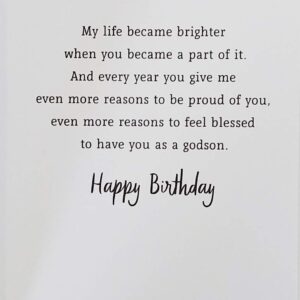 Greeting Card For You Godson On Your Birthday My Life Became Brighter When You Became Part Of It