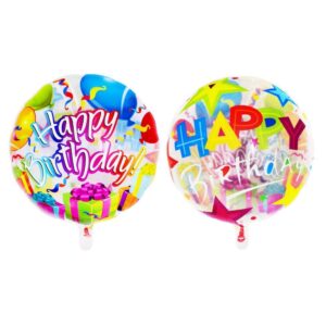 Happy Birthday Foil Mylar Helium Balloons 24 Pcs/Set 18" for Birthday Party, Aluminum Balloon Birthday Party Decorations