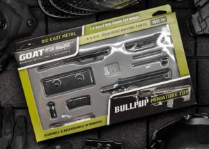 goatguns miniature bullpup model black | 1:3 scale die cast metal build kit