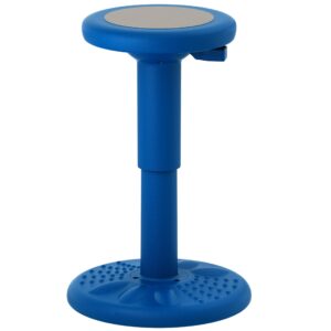 studico activechairs adjustable wobble chair, flexible classroom seating improves focus, posture & helps adhd/add. classroom stools, active wobble chairs, adjusts from 16.65" to 23.75" ages 13-18 blue