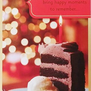 Greeting Card Birthdays in December Bring Happy Moments To Remember - Happy Birthday During The Holidays Take A Moment To Remember What A Wonderful Person You Are