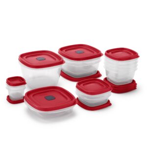 rubbermaid assorted food storage container set - case of: 1; each pack qty: 24; total items qty: 24