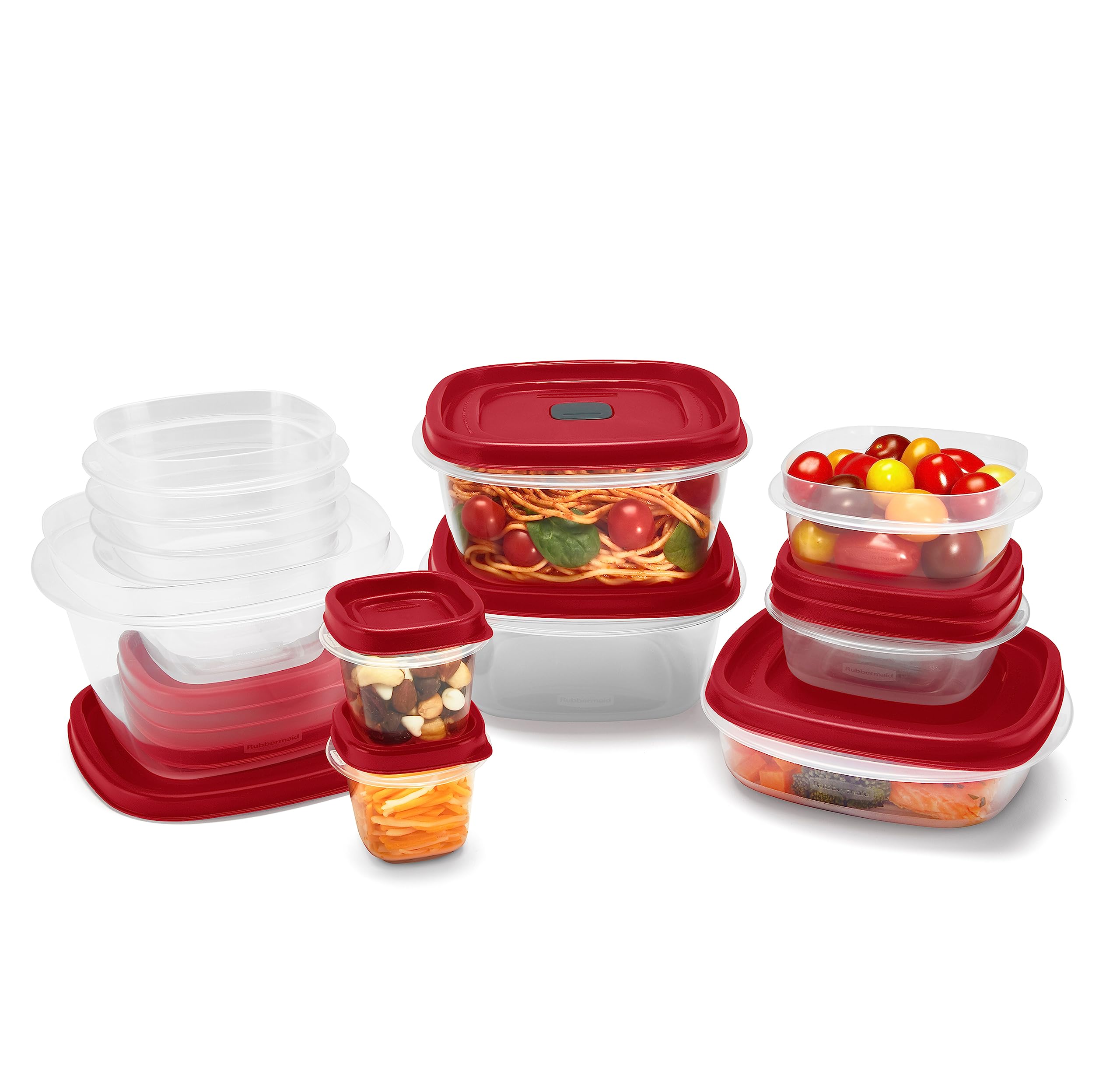 Rubbermaid Assorted Food Storage Container Set - Case of: 1; Each Pack Qty: 24; Total Items Qty: 24