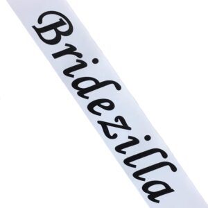 Bridezilla Sash Satin Ribbon Wedding Engagement Proposal or Bachelorette Party Gag Gift Favor She Said Yes