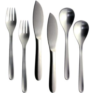 sori yanagi #1250 dinner cutlery set, 6 pieces, knife, spoon, fork, made in japan