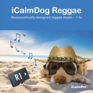 icalmdog reggae | by through a dog's ear | happy jamaican rhythms | micro sd sound card | proven dog anxiety solution