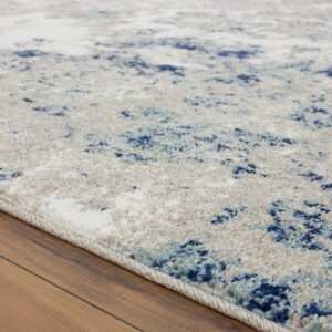 LUXE WEAVERS Rug - Abstract Marble Rug, Affordable Premium Area Rug for Living Rooms, Bedrooms, Dining Areas, Medium Pile, Floor Cover, Soft, Stain Resistant Persian Rug, Ivory / Size 8x10