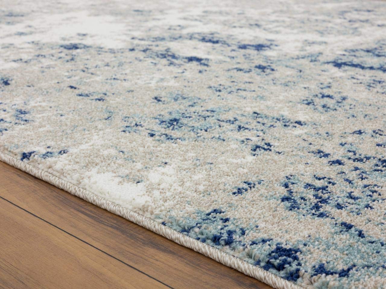 LUXE WEAVERS Rug - Abstract Marble Rug, Affordable Premium Area Rug for Living Rooms, Bedrooms, Dining Areas, Medium Pile, Floor Cover, Soft, Stain Resistant Persian Rug, Ivory / Size 8x10