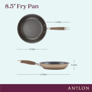 Anolon Advanced Home Hard Anodized Nonstick Frying Pan/Skillet, 8.5-Inch, Bronze