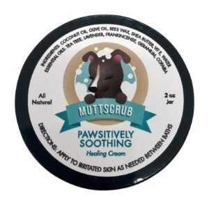 muttscrub pawsitively soothing all natural healing lotion for dogs - stops itching, redness, and irritation