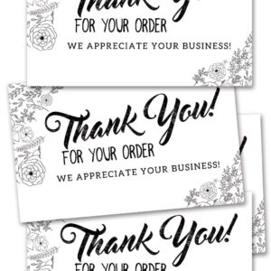 Antgiftshop 50 Thank You for Your Order Cards, Customer Thank You Cards, Package Insert for Business.