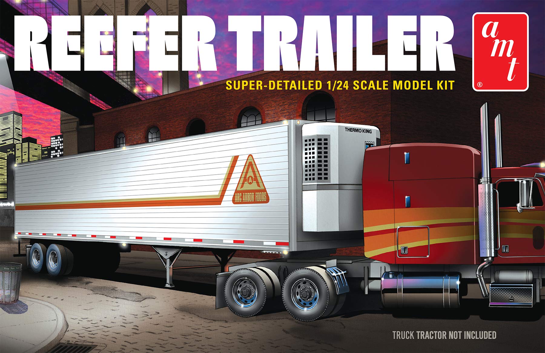 AMT Reefer Semi Trailer 1:24 Scale Model Kit