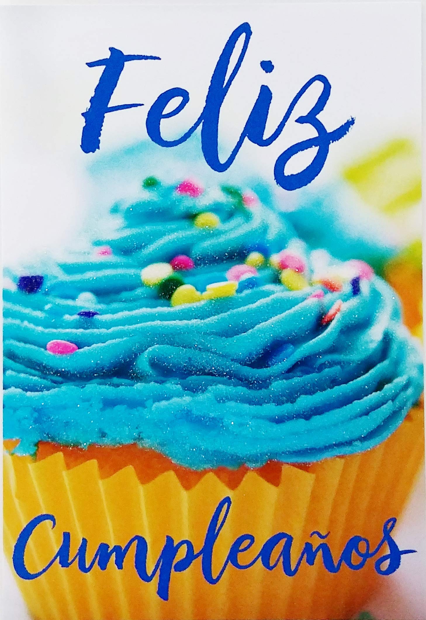 Greeting Card Feliz Cumpleanos - Happy Birthday in Spanish Espanol - Espero que cada uno de tus deseos se haga realidad