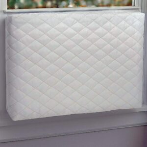 ALPINE HARDWARE American Owned Indoor Window AC Covers Double Insulation Air Conditioner Cover (White, 25" x 16" x 3.5")