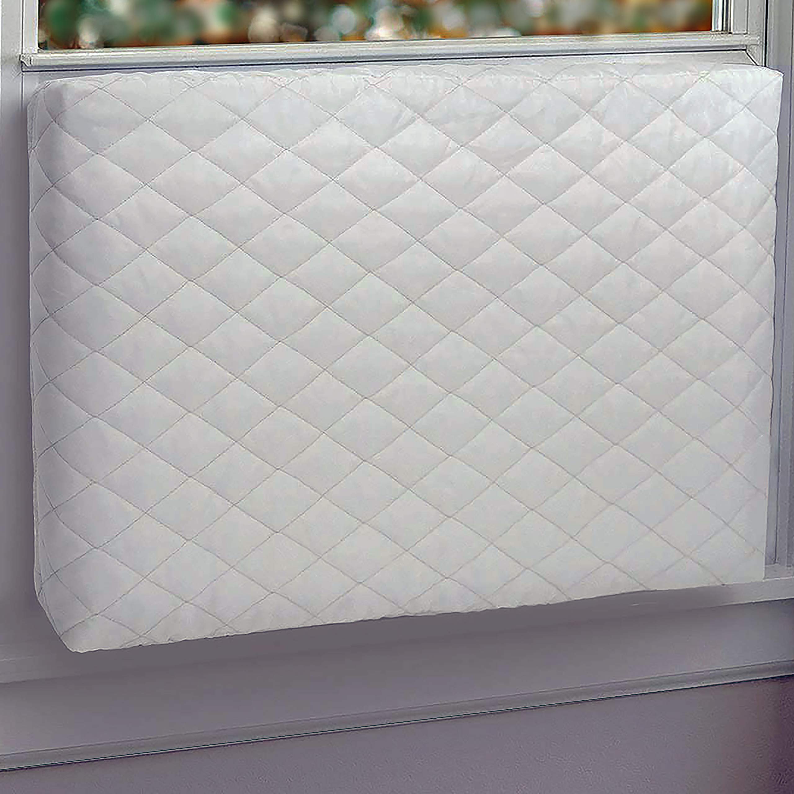 ALPINE HARDWARE American Owned Indoor Window AC Covers Double Insulation Air Conditioner Cover (White, 25" x 16" x 3.5")