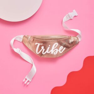 xo, Fetti Bachelorette Party Bride Tribe Fanny Packs - 8 Bags | Rose Gold Bridesmaid Favors, Bachelorette Party Decorations, Bride To Be Gift, Bach Favor, Bridal Shower