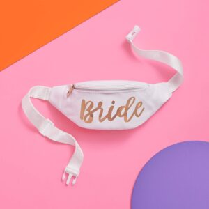 xo, Fetti Bachelorette Party Bride Tribe Fanny Packs - 8 Bags | Rose Gold Bridesmaid Favors, Bachelorette Party Decorations, Bride To Be Gift, Bach Favor, Bridal Shower