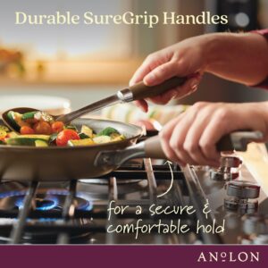 Anolon Advanced Home Hard Anodized Nonstick Frying Pan/Skillet, 8.5-Inch, Bronze