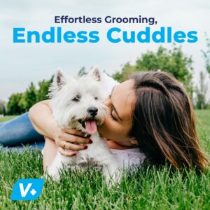 Vetnique Labs Furbliss Hygienic Pet Wipes for Dogs & Cats, Cleansing Grooming & Deodorizing Hypoallergenic Thick Wipes with All Natural Deoplex Deodorizer (Refreshing Scent, 100ct Pouch)