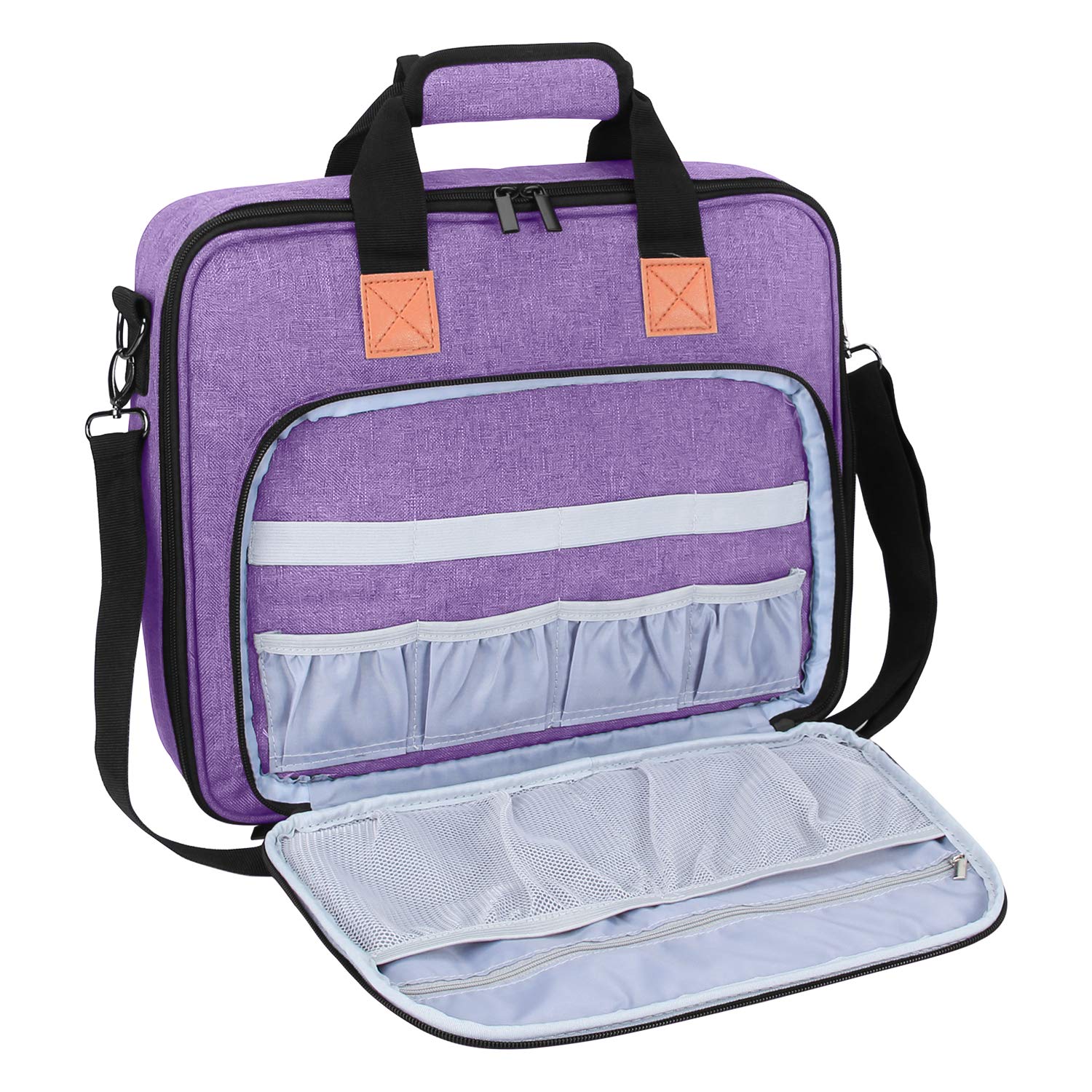 LUXJA Carrying Bag for A4 Light Pad and Diamond Painting Tools, Protective Case for Diamond Painting Light Box and Accessories (Fits for A4 Light Pad), Purple (Bag Only)