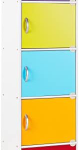 HODEDAH IMPORT Bookcase, Rainbow, 5 Door