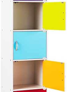 HODEDAH IMPORT Bookcase, Rainbow, 5 Door