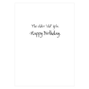 SHADE TREE GREETINGS Funny Women's Birthday Greeting Card (5" x 7") by Actual Pictures | 3 Pack + 3 Envelopes (Older We Get)