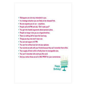 SHADE TREE GREETINGS Funny Adult Birthday Greeting Card (5" x 7") by Smart Alex | 3 Pack + 3 Envelopes (Over 60)