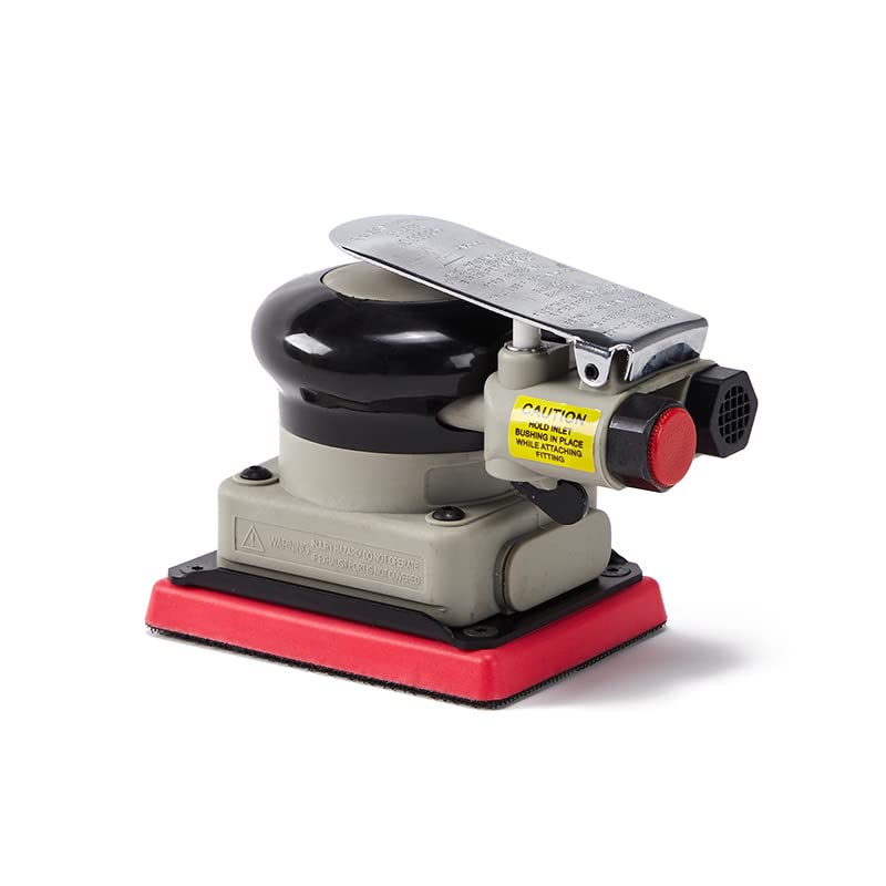 Air Square Orbit Finishing Sander 3mm Orbit Pneumatic sheet Sander for deep corner, 3” x 4"