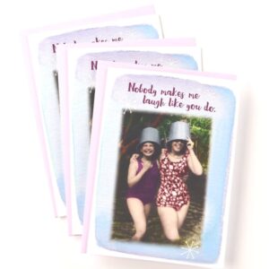 shade tree greetings best friend birthday greeting card (5" x 7") by actual pictures | 3 pack + 3 envelopes (make me laugh)