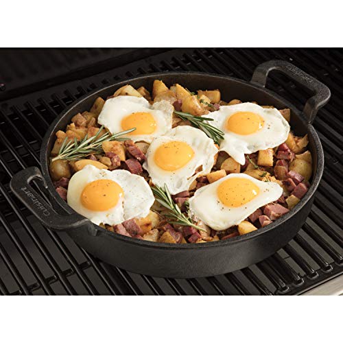 Cuisinart CCP-1000, Pre-Seasoned Cast Iron Griddle Pan, 10"