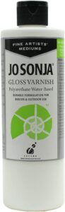 jo sonja polyurethane varnish gloss 16oz bottle…