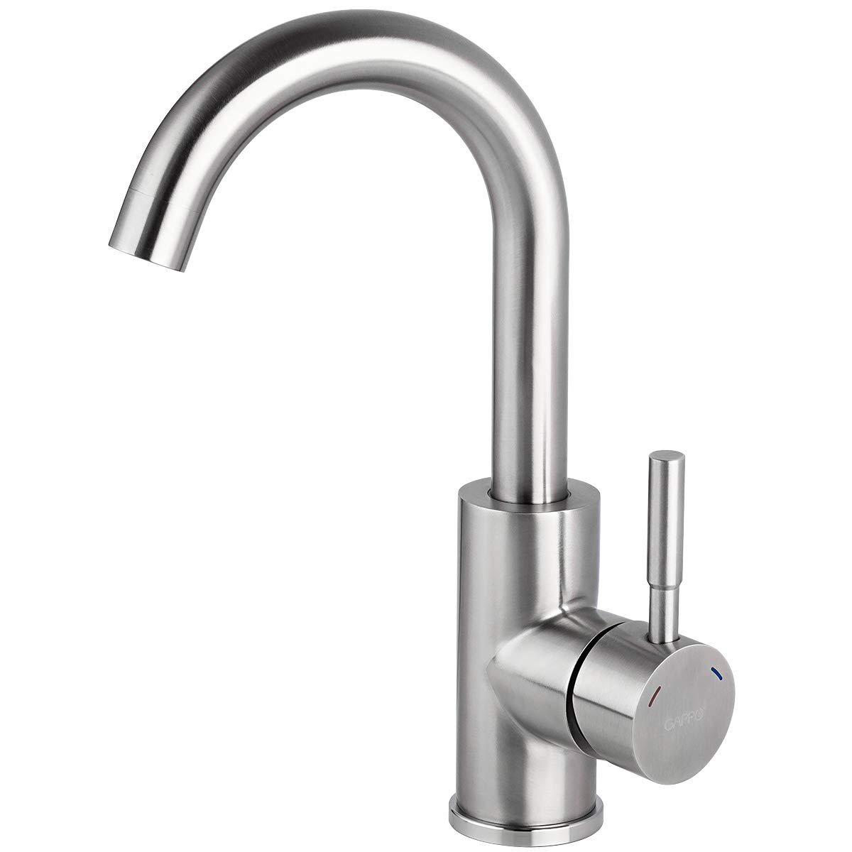 Bar Sink Faucet Brushed Nickel GAPPO Bathroom Faucet Stainless Steel Farmhouse Lavatory Sink Faucet Mixer Small Kitchen Faucet