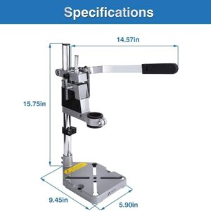 GOTOTOP Drill Press,Adjustable Desktop Drill Stand,Rotary Tool Holder,Universal Bench Clamp Workbench Repair Tool,Multifunctional Rotary Tool Drilling Hole Station for Drilling Collect Workshop