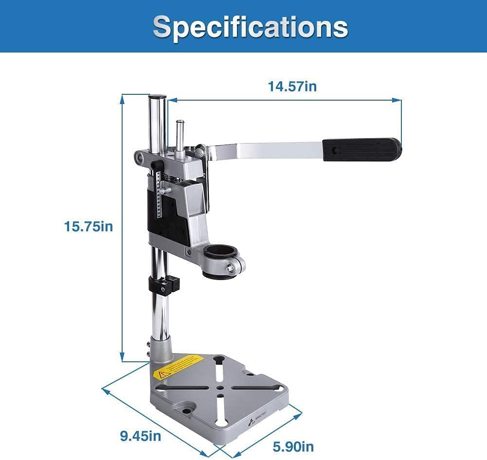 GOTOTOP Drill Press,Adjustable Desktop Drill Stand,Rotary Tool Holder,Universal Bench Clamp Workbench Repair Tool,Multifunctional Rotary Tool Drilling Hole Station for Drilling Collect Workshop