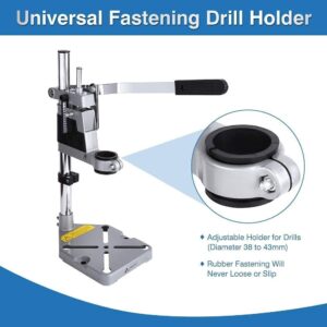 GOTOTOP Drill Press,Adjustable Desktop Drill Stand,Rotary Tool Holder,Universal Bench Clamp Workbench Repair Tool,Multifunctional Rotary Tool Drilling Hole Station for Drilling Collect Workshop