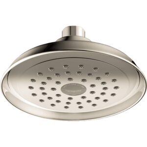 hansgrohe joleena 6-inch showerhead transitional 1-spray full with quickclean in polished nickel, 04780830